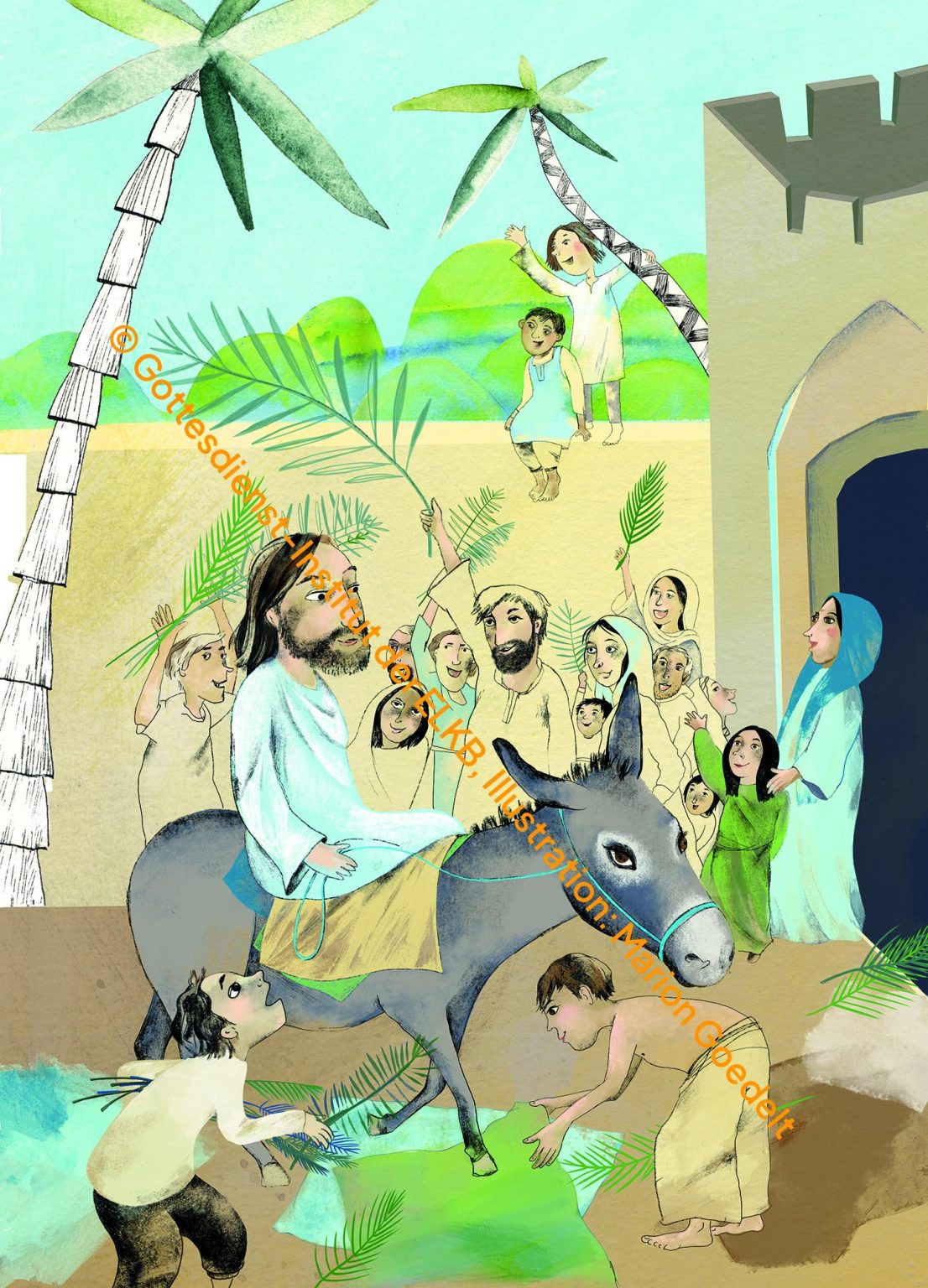 Jesus zieht in Jerusalem ein – Kinderkirchenlieder